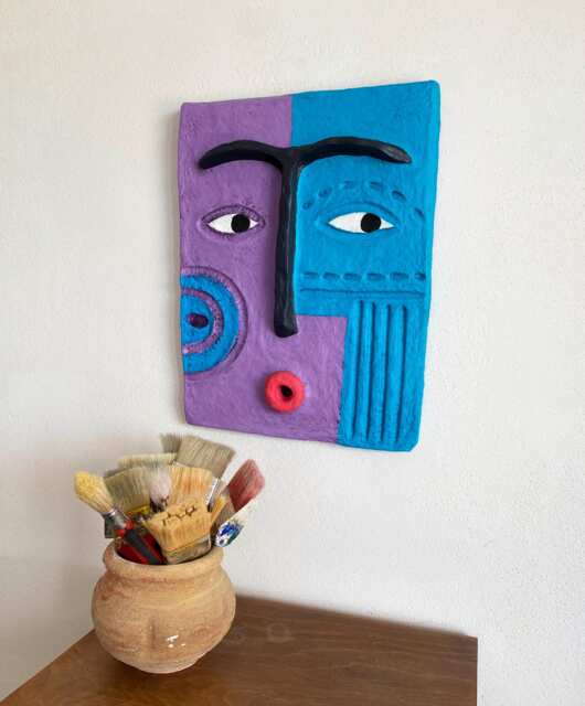 Handmade - Original Mixed Media Wall Decor Paper Mache Home by Etsy ...