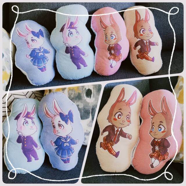 School Uniform Bunny Pillows by Etsy | ufurnish.com