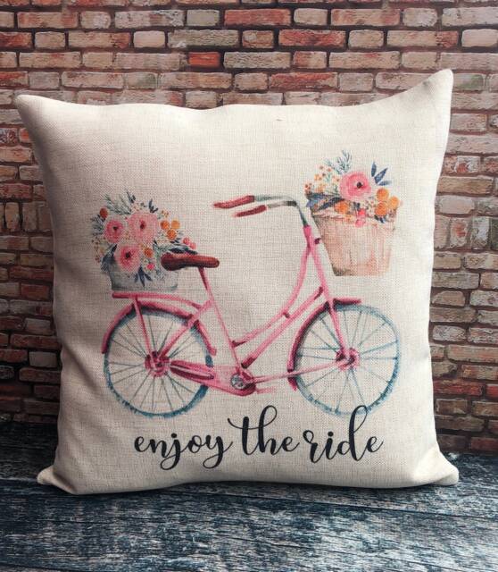Enjoy The Ride Pillow, Farmhouse Decor, Porch Pillows, Pillow Covers ...