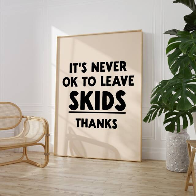 Bathroom Print - Toilet Humour Wall Art Skid Mark Loo Size A3, A4, A5 ...