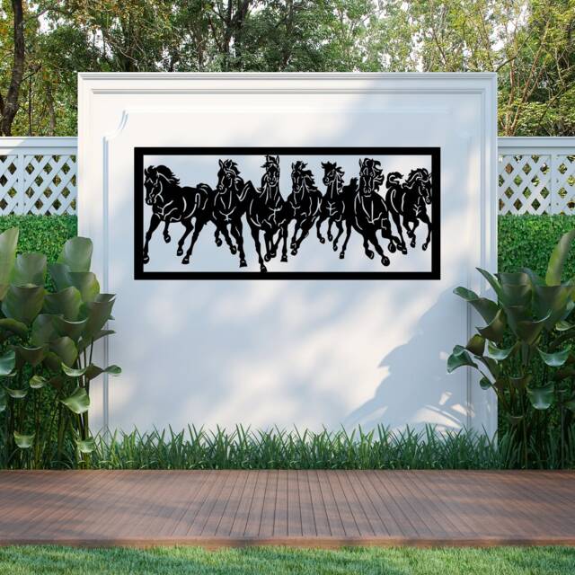 Running Horses Steel Wall Art, Metal Home Decor, Garden Decor by Etsy ...
