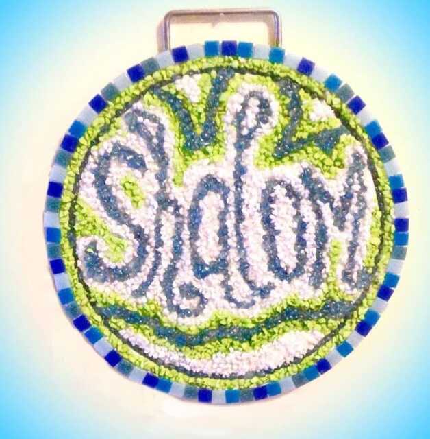 Shalom Mosaic Jewish Wall Hanging L Art - Shalom Kitchen Art Unique ...