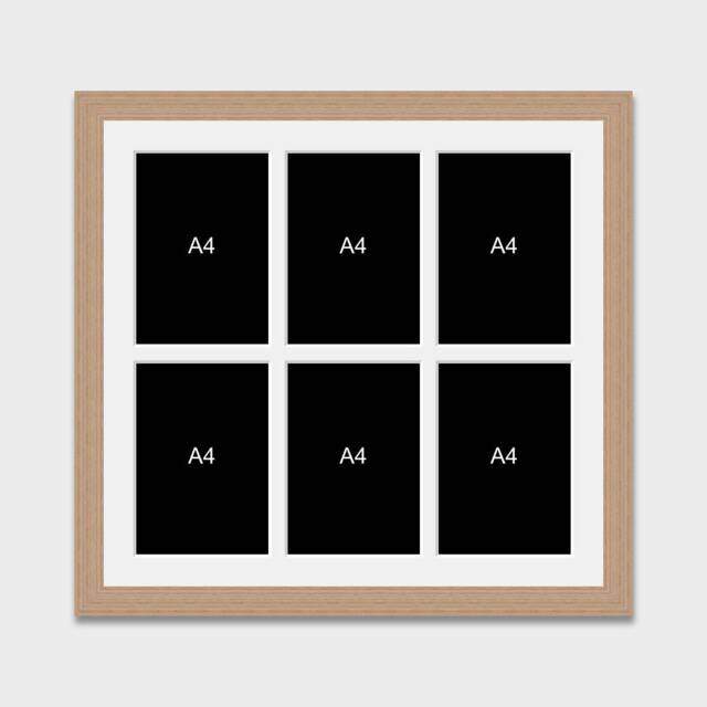 A4 Picture Frame To Hold 6 Photos in An Oak Veneer Wooden by Etsy ...