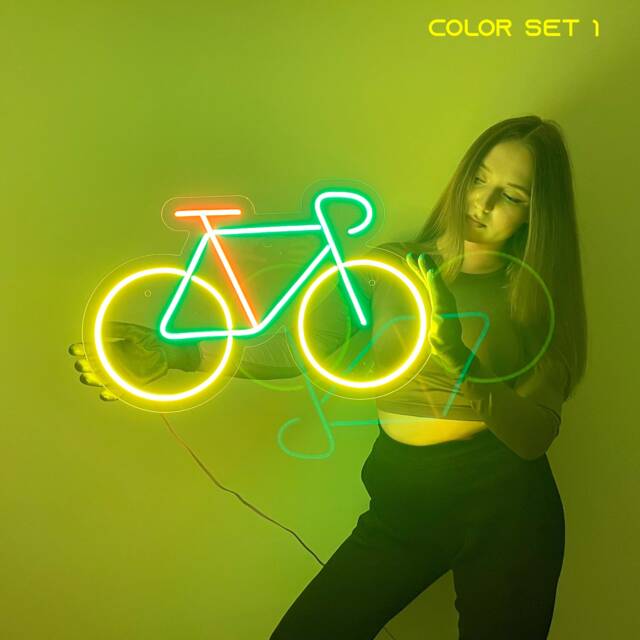 Bike Led Neon Sign Handmade Wall Decor by Etsy | ufurnish.com