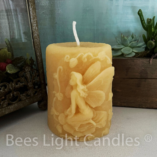 Fairy Pillar Candles/Magical Pixie Beeswax Candle Pillars All Natural ...