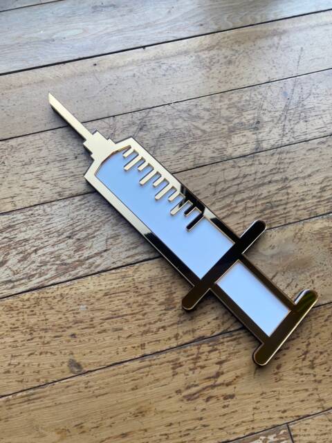 Syringe Wall Decor Acrylic Aesthetics Clinic Art by Etsy | ufurnish.com