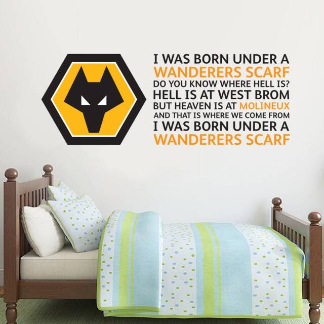 Wolverhampton Wanderers F.c. - Crest & Scarf Song Wall Art by Etsy ...