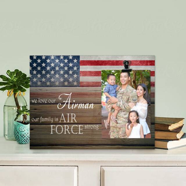 Military Army Picture Frame, Family, Wife Gift, We Love Our Soldier, Personalized Family Frame ...