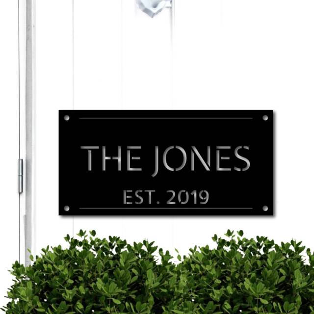 Personalized Metal Signs For Outside, Name Sign, House Sign Outdoor ...