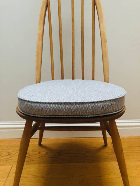 Myhome New Seat Pad(S For Ercol Dining Chairs With Straps & Press Studs ...