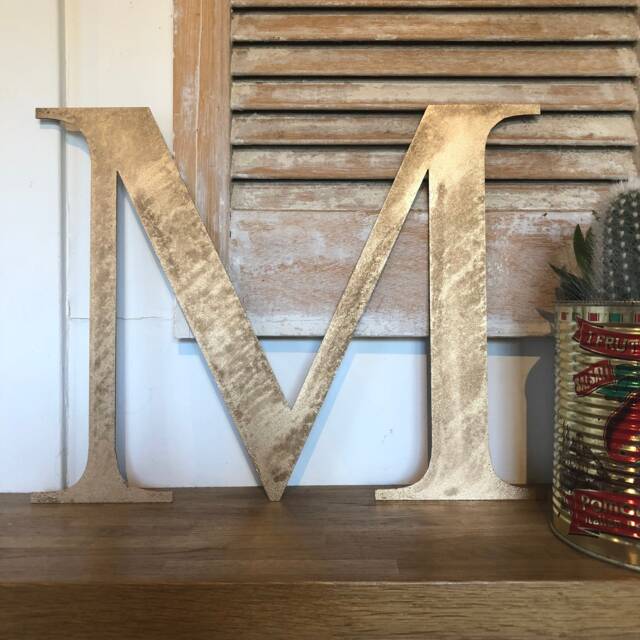 Letter M/Bar Decor Kitchen Wall Art Home & Gifts Metal Personalised ...