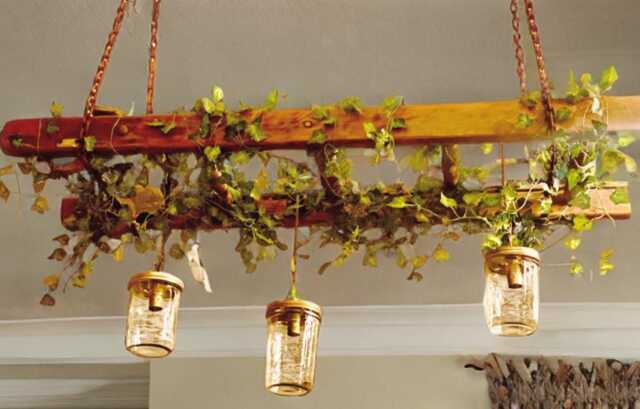 Rustic Handmade Repurposed Kitchen Island Light, Complete With Retired ...