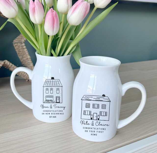 Personalised New Home Gift, Vase, Housewarming Moving in Couples First ...