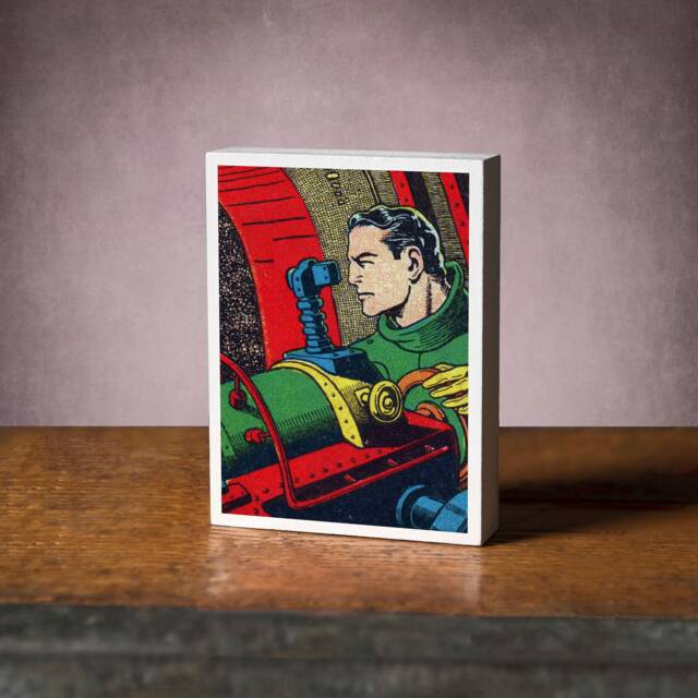 Retro Spaceman - Comic Book Panel - 1950's 1960's-Home Decor - Gift ...