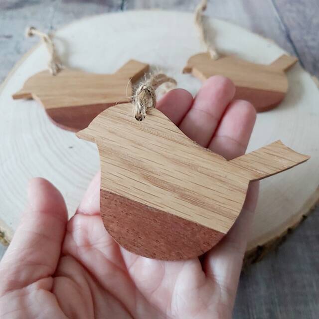 Wooden Robin Hanging Christmas Tree Decorations by Etsy | ufurnish.com