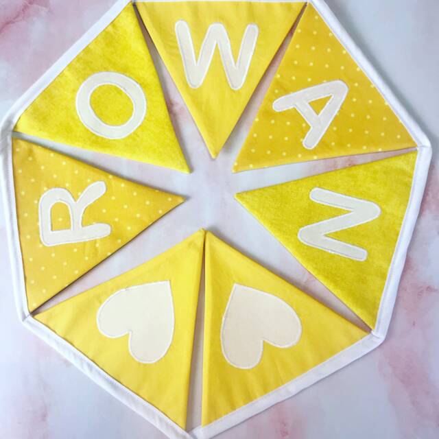 Custom Fabric Letter Bunting Personalized Nursery Decor by Etsy ...