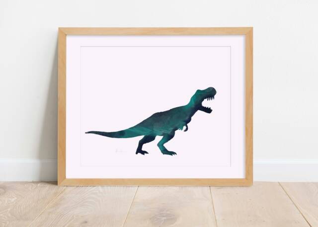 Dinosaur Wall Art, Baby Boy Nusery, Nusery Decor, Kid Room T Rex by Etsy | ufurnish.com