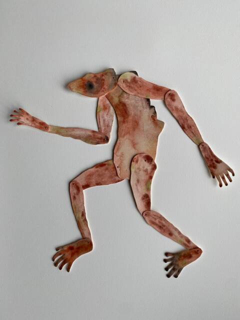 Sale Earth Elemental Frog/ Original Paper Doll Articulated/Hinged ...