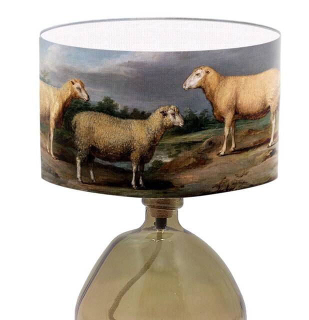 Sheep Fine Art Lampshade Handmade Drum Shade, Period Lighting by Etsy ...