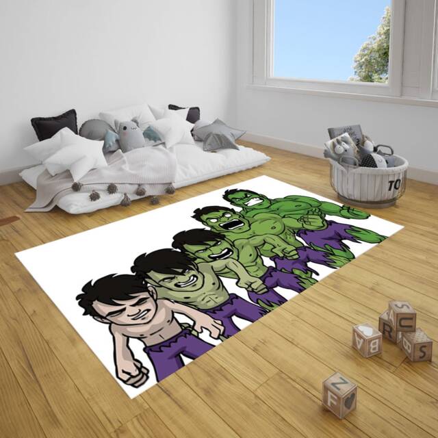 Hulk, Gift Rug, Hulk Anniversary Area Superhero Kids Room, Superheroes ...