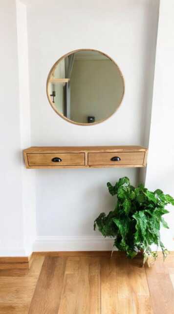 Floating Console Table With Drawers by Etsy | ufurnish.com