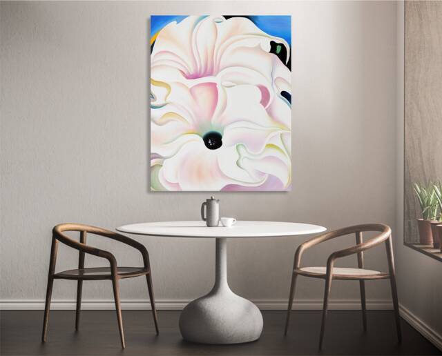 Georgia O'keeffe Painting Print, Art, Okeeffe Flowers, White Flowers ...