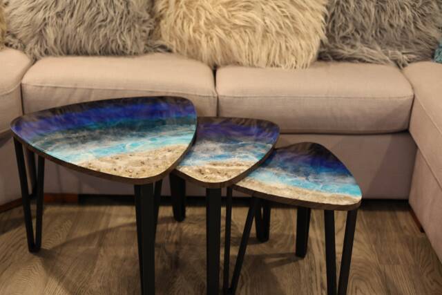Nesting Table Three Gorgeous Indoor Or Outdoor Beach-Themed Tables by ...