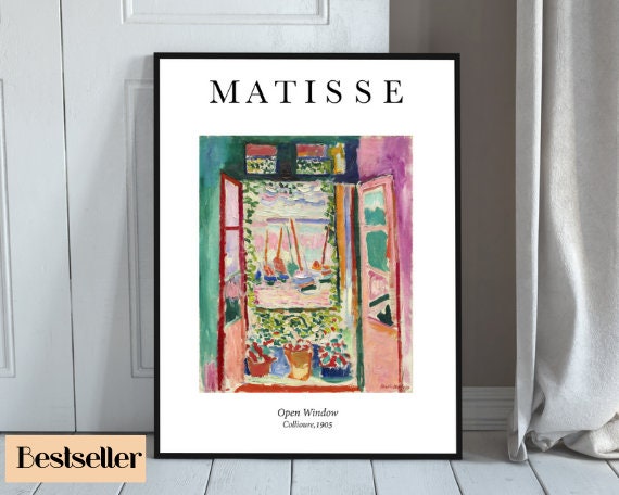 Matisse Open Window Print - A3 A4 A5 Sizes Vintage French Poster ...