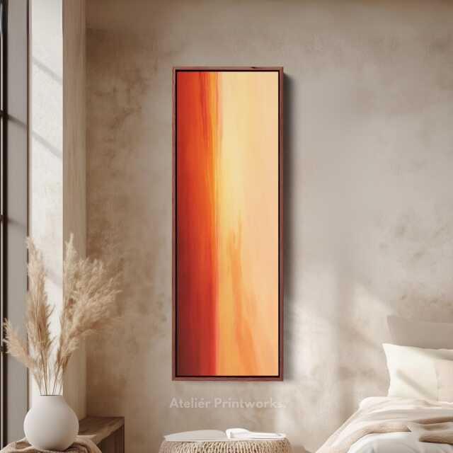 Vertical Abstract Wall Art Long Skinny Narrow Canvas, Tall Vertical Art ...
