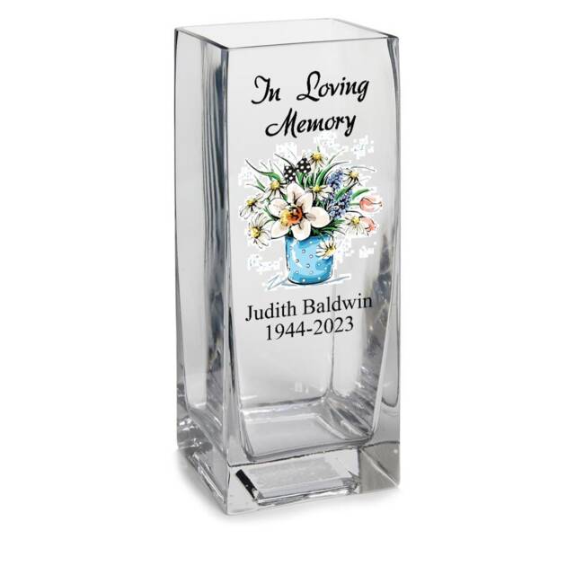 Personalised Memorial in Loving Memory Flower Vase by Etsy | ufurnish.com