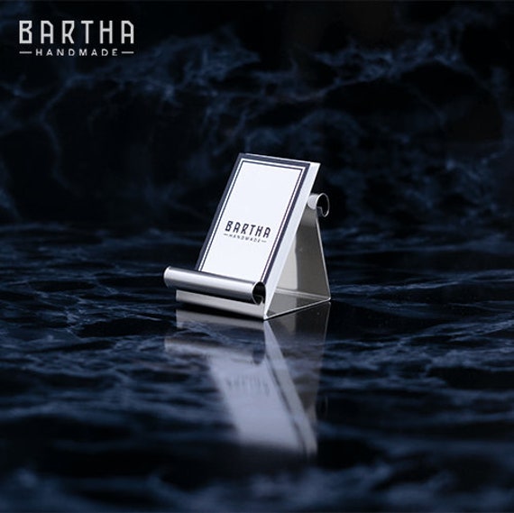 Business Card Holder Stand Dispenser Made Of Stainless Steel - Metal ...