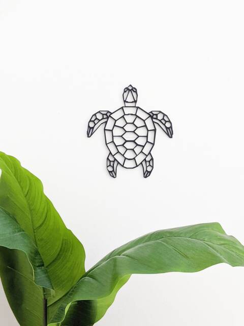 Geometric Turtle Home Wall Art/stencil 3D Printed by Etsy | ufurnish.com