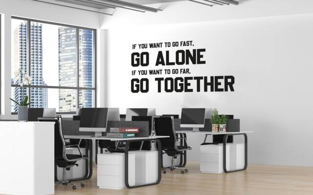 Office Wall Decal, Teamwork Decal, Art, Office Decor, Teamwork Decor ...