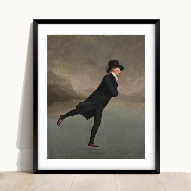 Henry Raeburn - The Skating Minister 1790, Vintage Art, Ice Skating ...