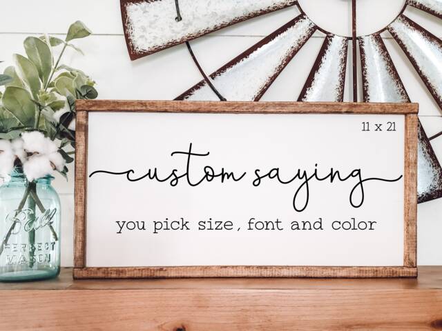 Personalized Wood Sign, Custom Quote Sign Quotes, Home Decor, Wall Art ...