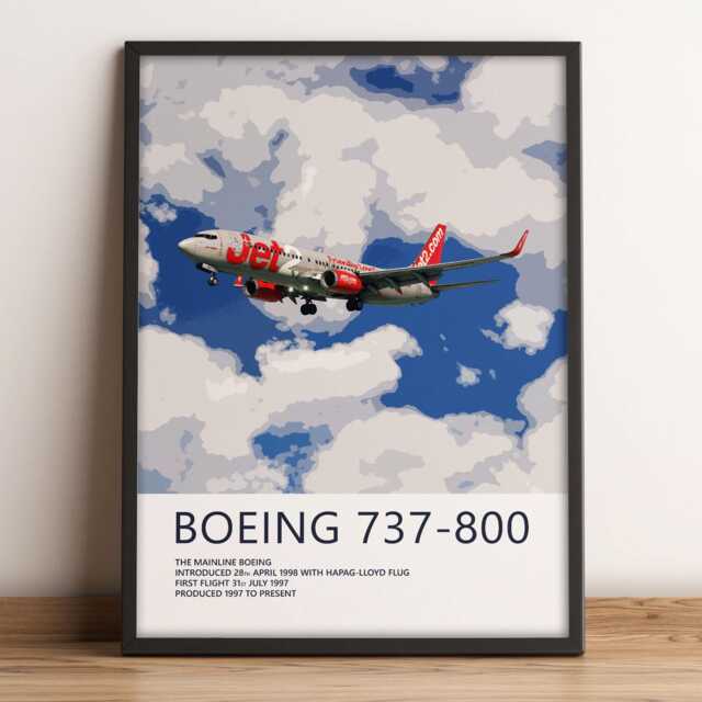 Jet2 Boeing 737 Print, Aviation Art, Airliner Art Prints, Pilot Gift ...