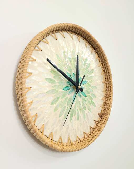 12 Inch Large Wall Clock Unique, Rustic Cottagecore Clocks For Wall ...