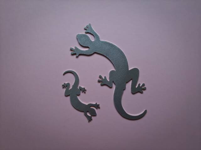 Stainless Steel Lizard Metal Wall Art, Gecko Garden Interior Decor ...