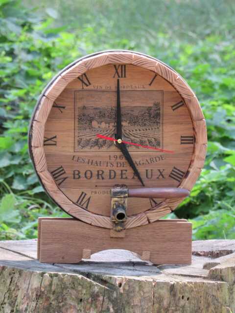Wine Barrel Wall Clock Rustic Kitchen & Bar Decor by Etsy | ufurnish.com