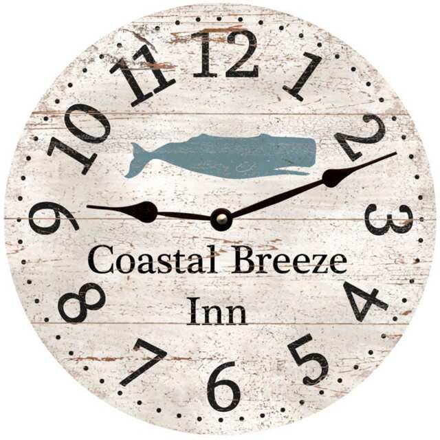 Personalized Whale Clock - Beach Themed Clock by Etsy | ufurnish.com