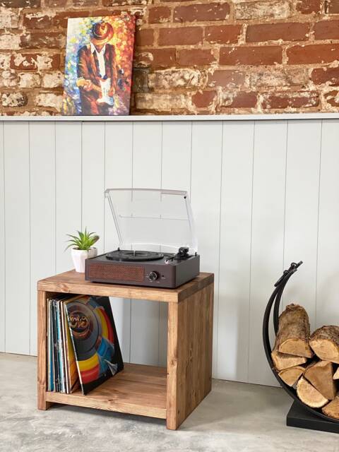 Miaz // Scandinavian Style Modern Small Wood Vinyl Storage Unit by Etsy ...