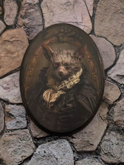 Mr Vampire Bat Victorian Portrait - Vintage Style Animal Wall Art ...