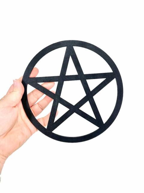 Pentacle Decoration, Inverted Pentagram Altar Tile, 3D Printed Wiccan D ...