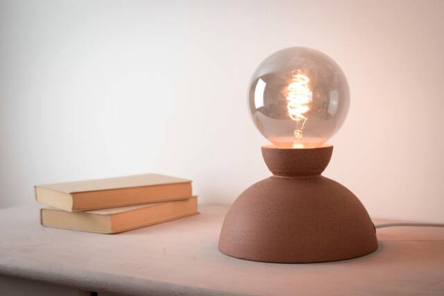 Red Ceramic Extravagant Table Lamp by Etsy | ufurnish.com