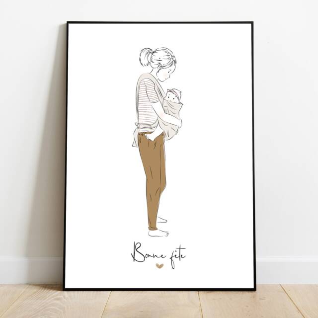 Personalized Mother's Day Poster, Baby Portrait, Mother's Day, Poster ...