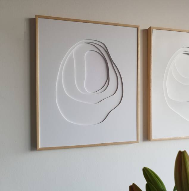 Umbra Iii, 3D Relief Structural Image, Wall Art, Abstract Modern ...