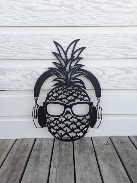 Pineapple, Wooden Wall Art - Decor, Laser Cut Interior Decoration ...