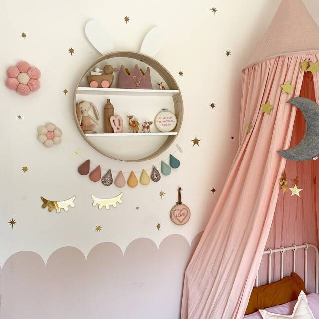Cluster Star Wall Decals For Kids Rooms, Celestial Stickers, Neutral ...