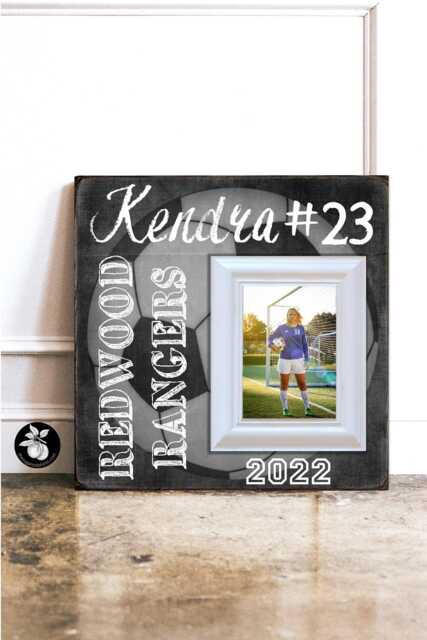 Personalized Senior Night Soccer Picture Frame, Sports Team Gift ...