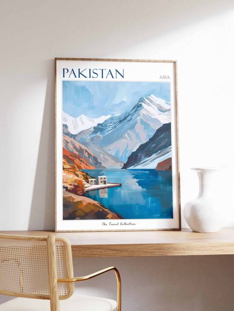 Pakistan Poster, Travel Print, Pakistani Decor, Botanical Wall Art ...